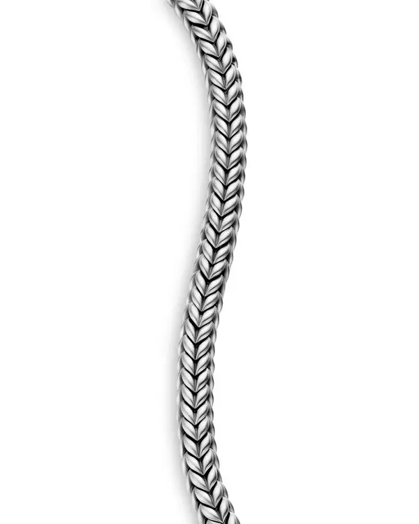 David Yurman Chevron Bead Bracelet In Sterling 6mm - Silver