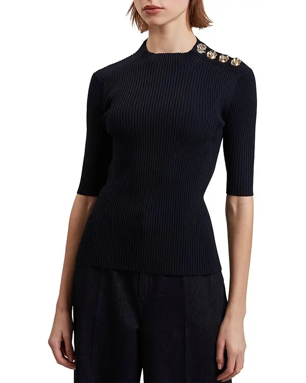 Ted Baker London Elia Rib Knit Top