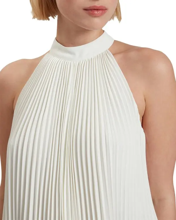 Ted Baker London Jamaya High Neck Pleated Top - Ivory