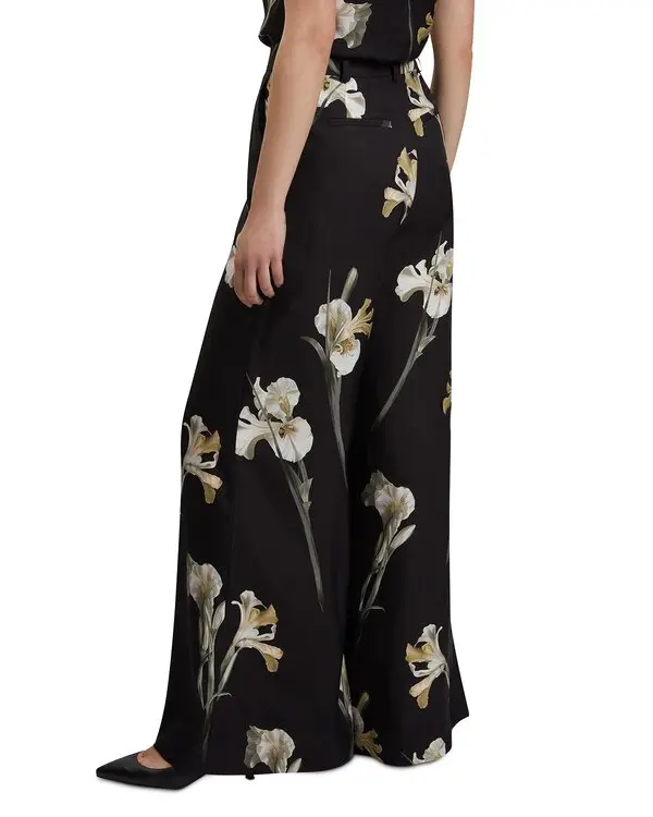Ted Baker London Printed Wide Leg Pants