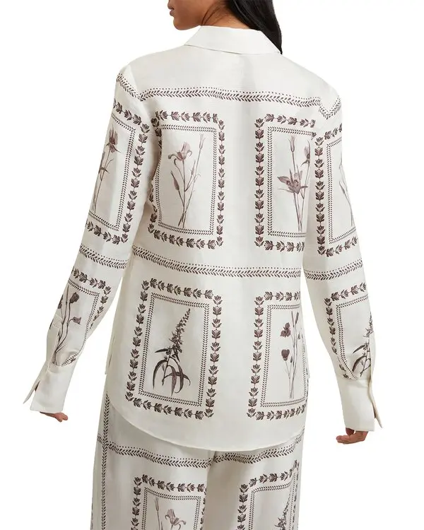 Ted Baker London Simcoa Linen & Silk Longline Shirt