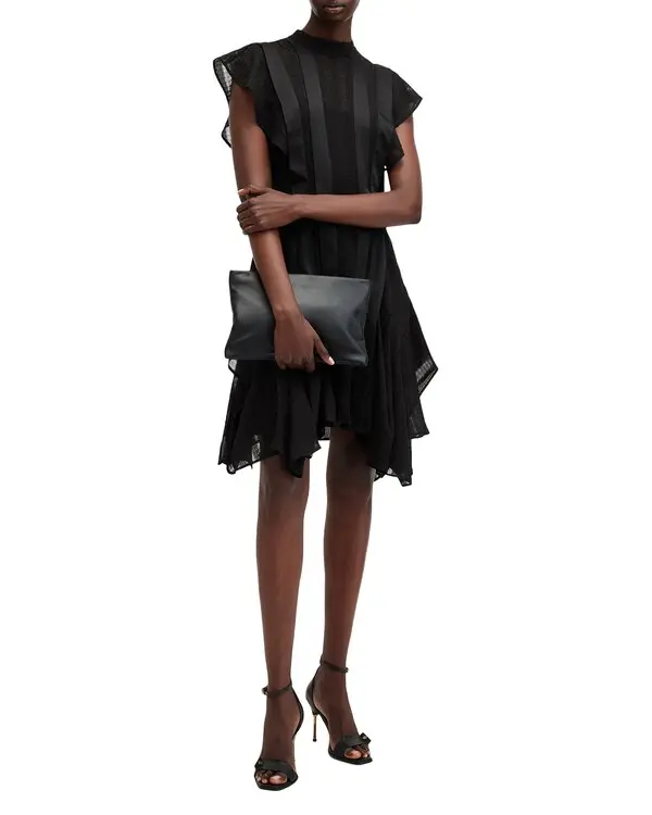 ALLSAINTS Fleur Textured Dress - Black
