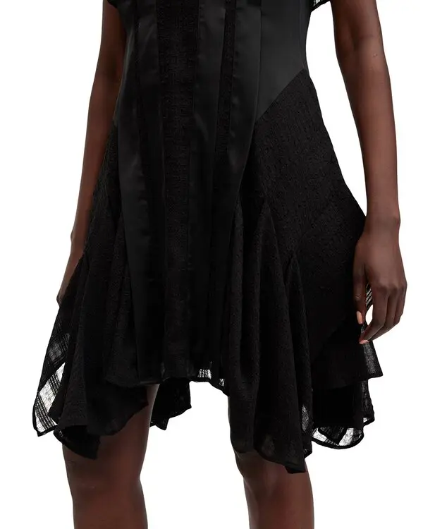 ALLSAINTS Fleur Textured Dress - Black