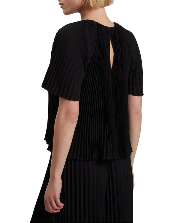 Ted Baker London Agara Pleated Short Sleeve Blouse