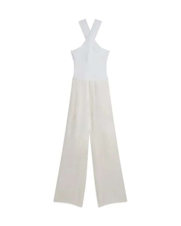 Ted Baker London Baiblu Halter Neck Knit Jumpsuit