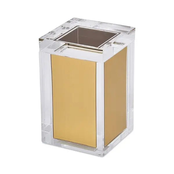 TIZO Lucite Canister Box - Gold