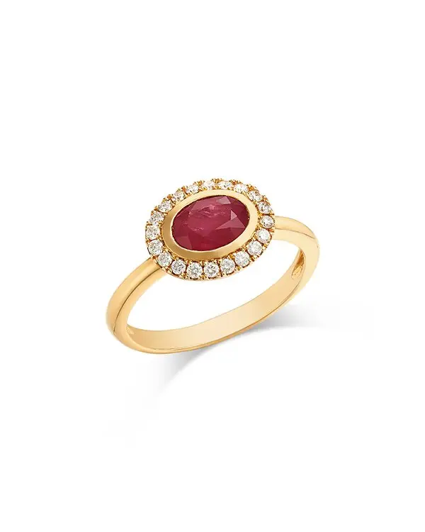 Bloomingdale'S Ruby & Diamond Ring - Gold