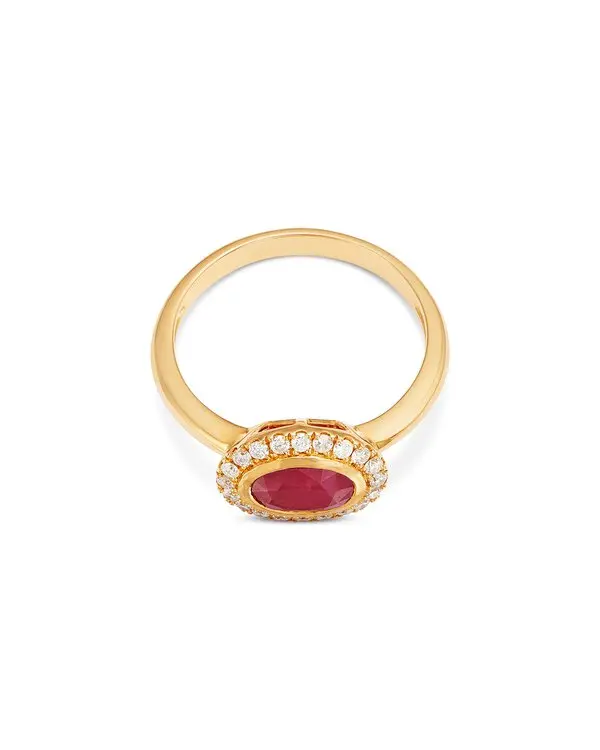 Bloomingdale'S Ruby & Diamond Ring - Gold