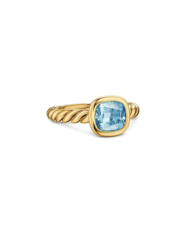 David Yurman Dy Mercer Stone Ring - Sky Blue Topaz