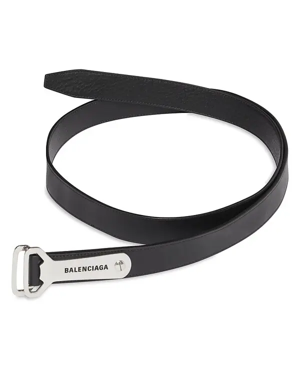 Balenciaga Bottle Opener D Ring Belt - Black