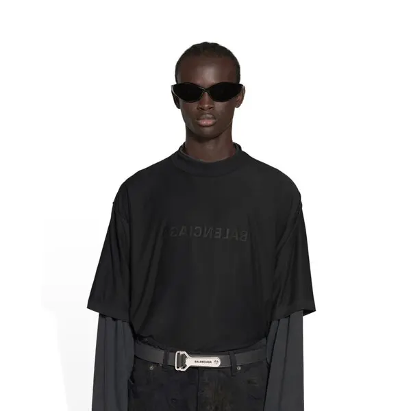 Balenciaga Bottle Opener D Ring Belt - Black
