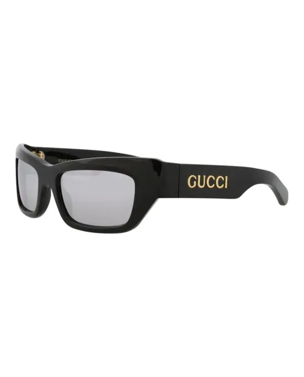 Gucci Cat Eye Frame Recycled Acetate Sunglasses - Black/silver (gg1296s