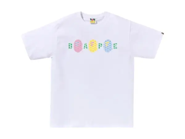 A BATHING APE Pastel Logo Tee Shirt - White