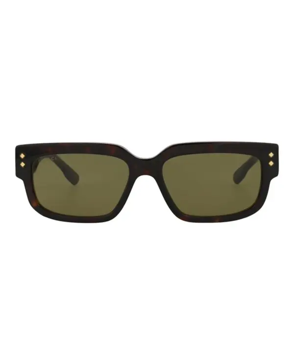 Gucci Acetate Square Frame Sunglasses - Havana/green (gg1218s