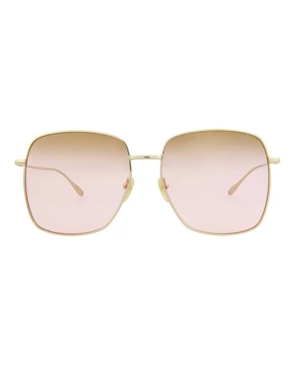 Gucci Square-frame Metal Sunglasses - Gold/pink (gg1031s