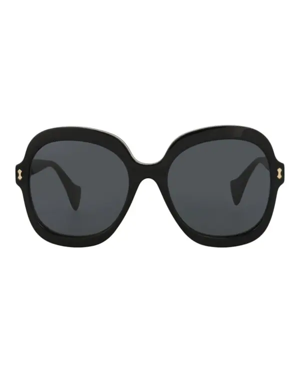 Gucci Round Frame Acetate Sunglasses - Black/grey (gg1240s