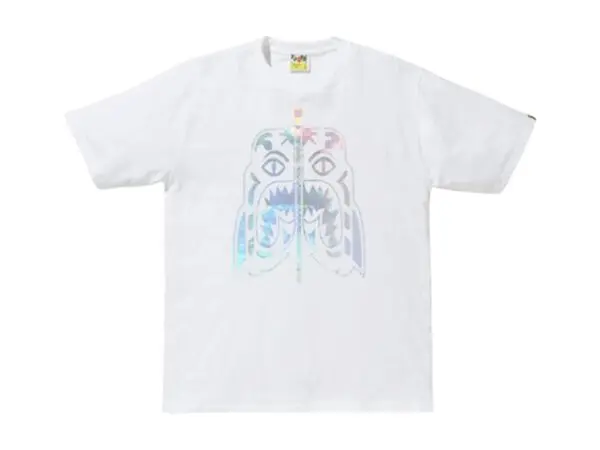A BATHING APE Hologram Tiger Tee Shirt - White