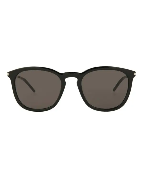 Saint Laurent Sl360 Square Frame Sunglasses - Black/silver/black (sl360