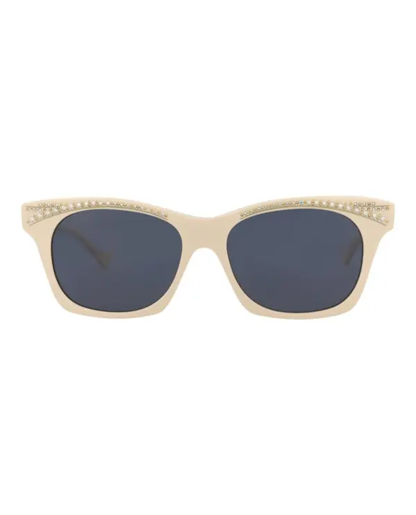 Gucci Cat-eye Frame Recycled Acetate Sunglasses - Ivory/blue (gg1299s
