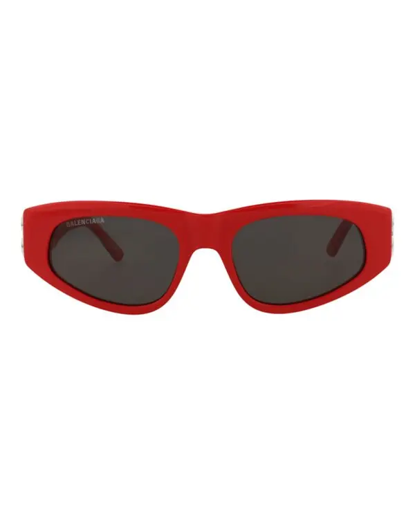 Balenciaga Cat Eyeframe Recycled Acetate Sunglasses - Red/silver/grey (bb0095s