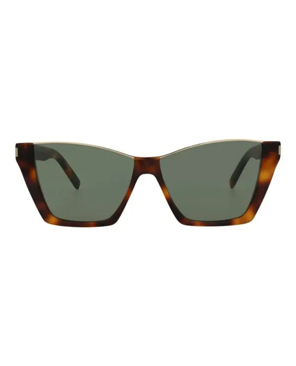 Saint Laurent Cat Eye Sunglasses - Havana/green (sl369kate