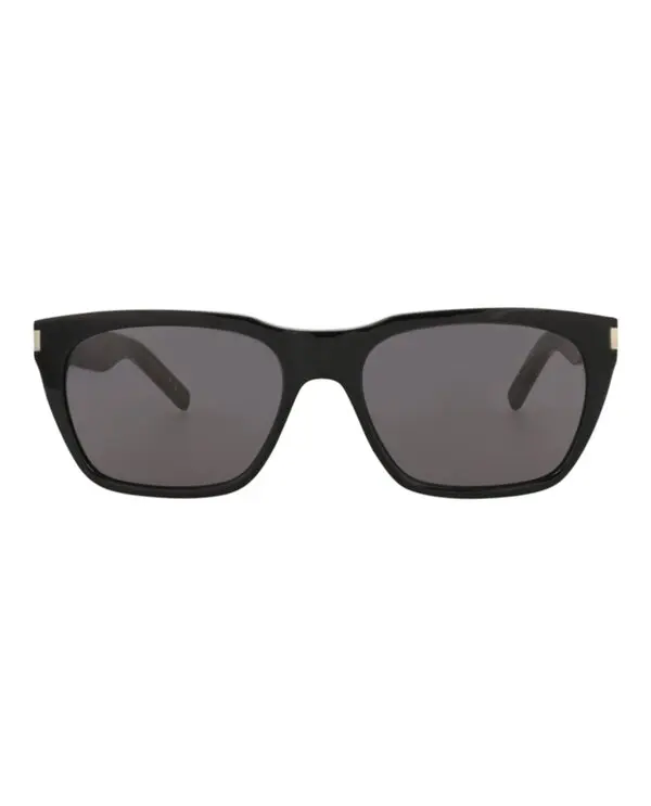Saint Laurent Square Frame Recycled Acetate Sunglasses - Black/black (sl598
