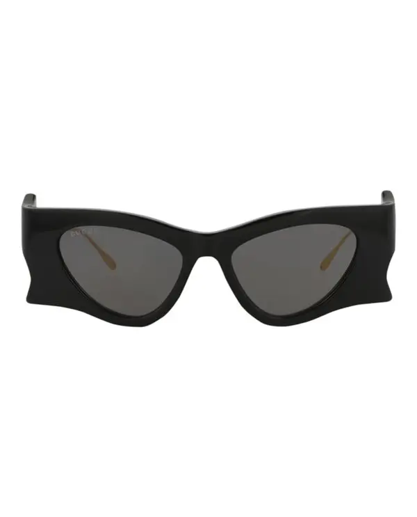 Gucci Cat Eye Frame Recycled Acetate Sunglasses - Black/gold/grey (gg1328s