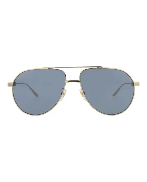 Gucci Aviator Frame Metal Sunglasses - Gold/grey (gg1311s