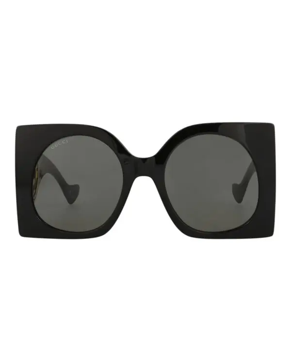 Gucci Square Frame Recycled Acetate Sunglasses - Black/grey (gg1254s