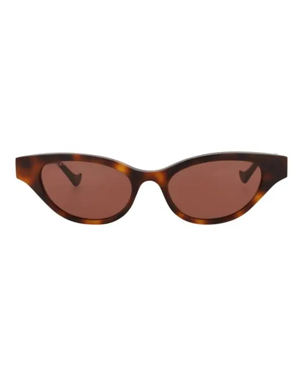 Gucci Cat Eye Frame Recycled Acetate Sunglasses - Havana/brown (gg1298s