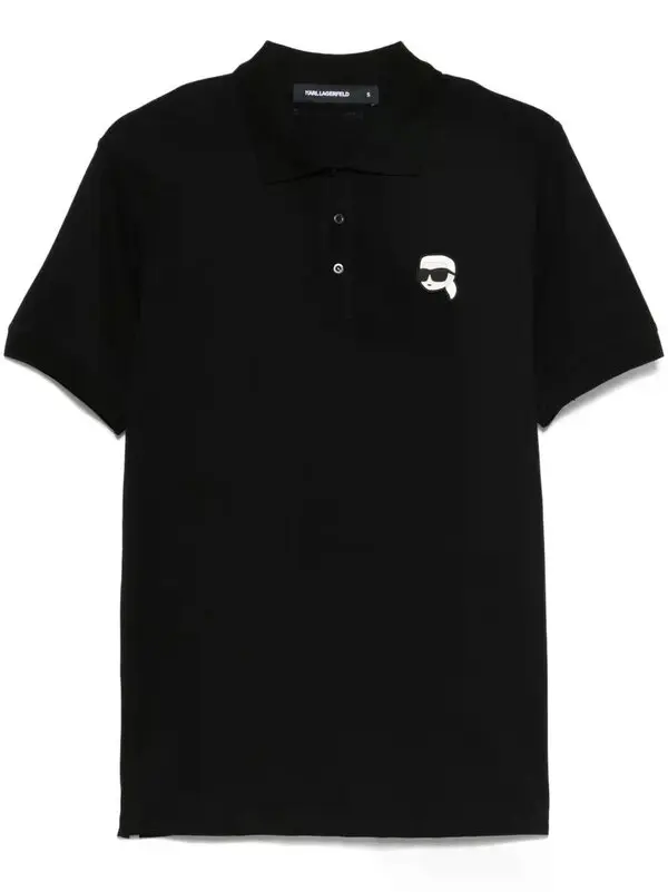 Karl Lagerfeld Logo-patch Polo Shirt