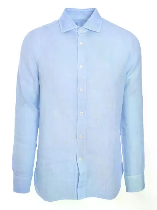 120% Lino Linen Shirt - Blue