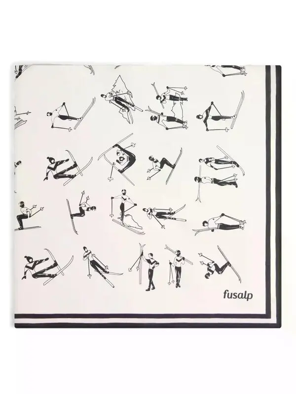 Fusalp Silk Scarf - White