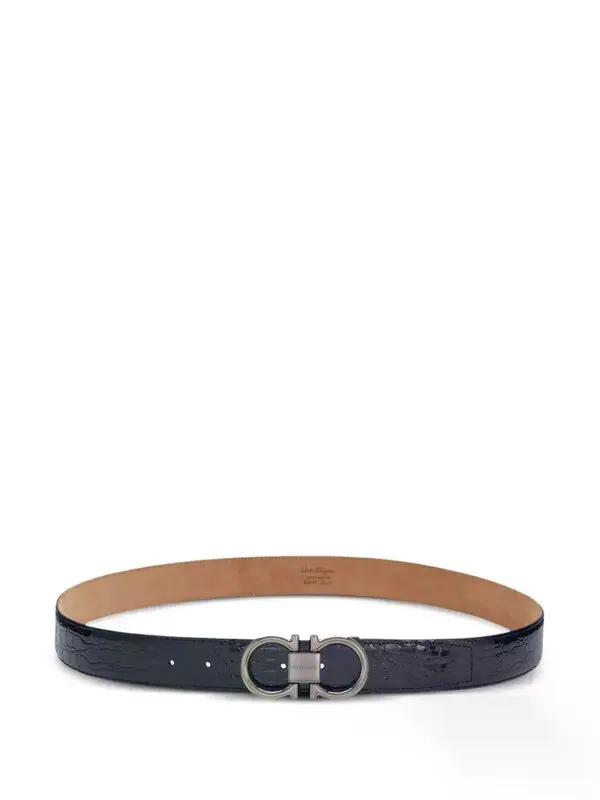 FERRAGAMO Gancini Belt - Blue