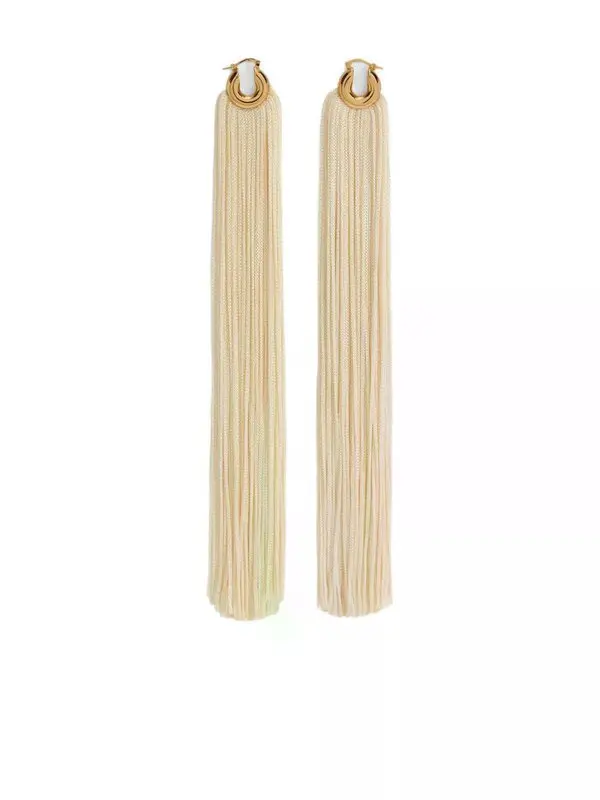 JIL SANDER Fringed Earrings - Gold