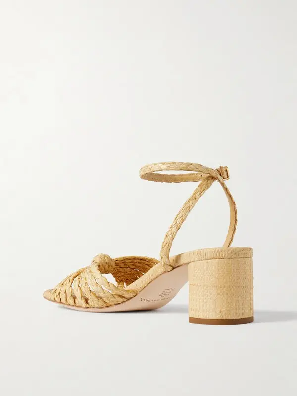 LOEFFLER RANDALL Riya Knotted Raffia Sandals