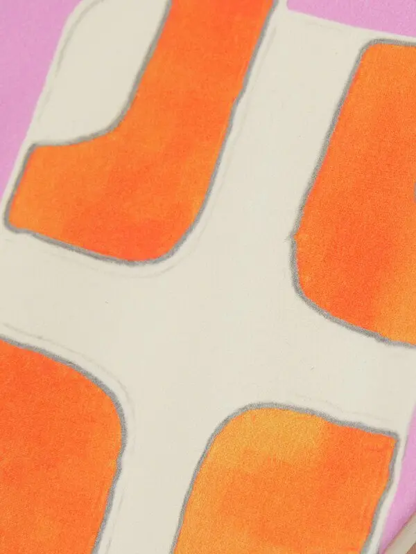 REISS Wynee Chain-print Bikini Bottom - Orange