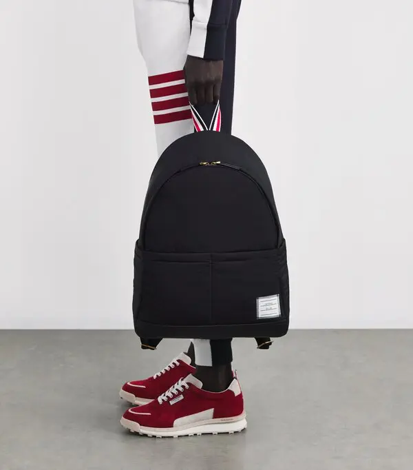 Thom Browne Twill Multi-pocket Backpack