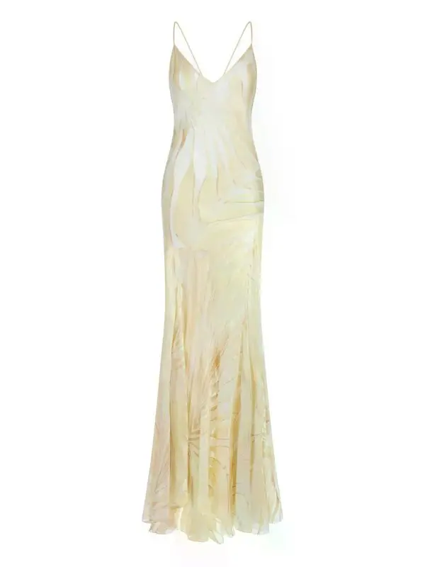Roberto Cavalli Satin Maxi Dress