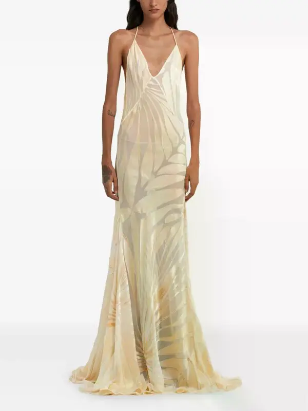 Roberto Cavalli Satin Maxi Dress