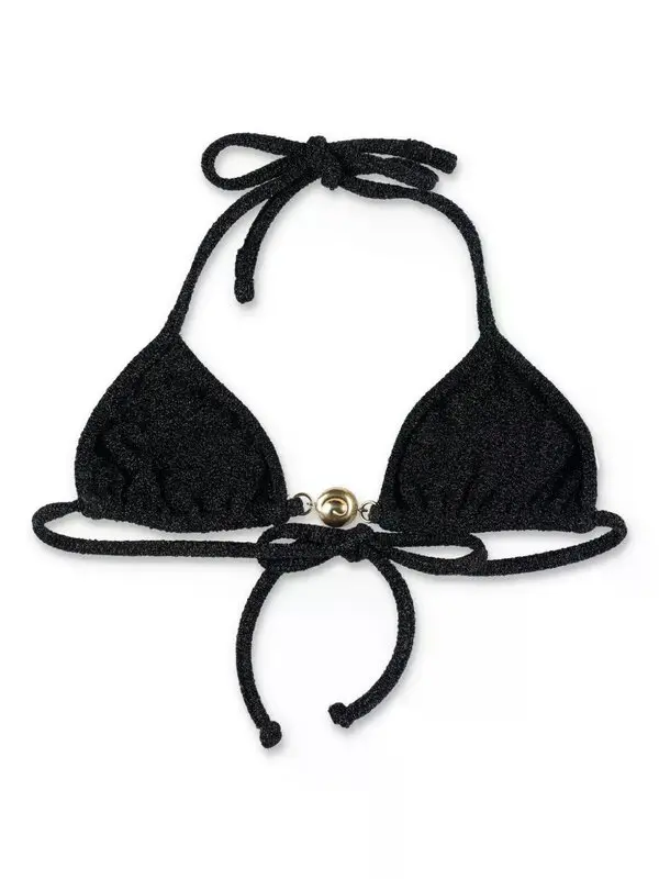 REINA OLGA Splash Bikini Top - Black