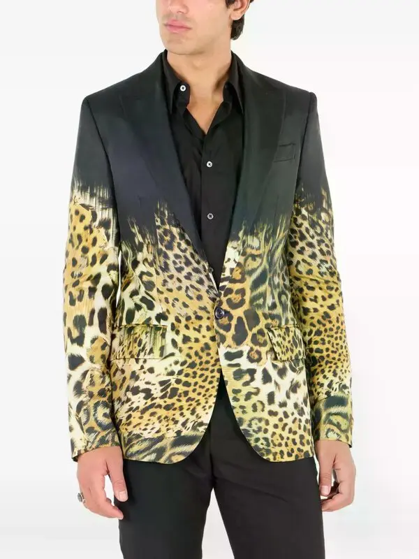 Roberto Cavalli Leopard-print Blazer