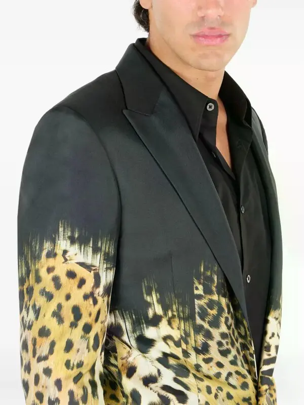Roberto Cavalli Leopard-print Blazer