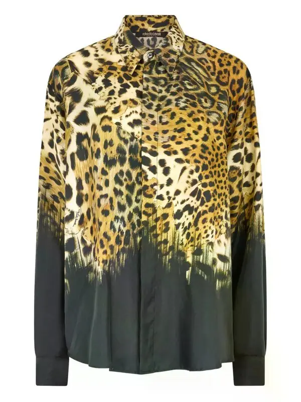 Roberto Cavalli Leopard-print Shirt