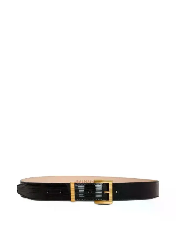 Balmain Leather Belt - Black