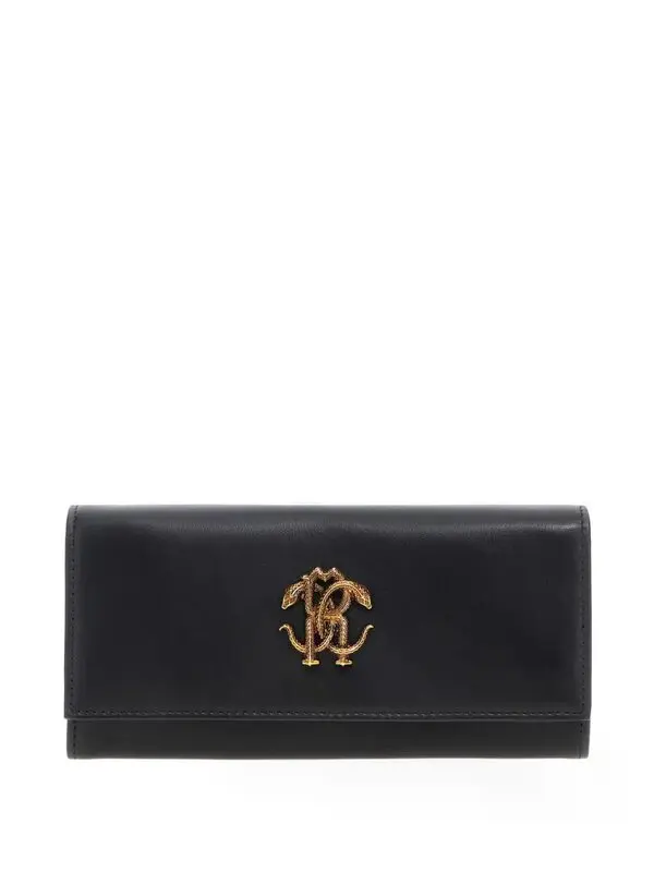 Roberto Cavalli Leather Wallet - Black