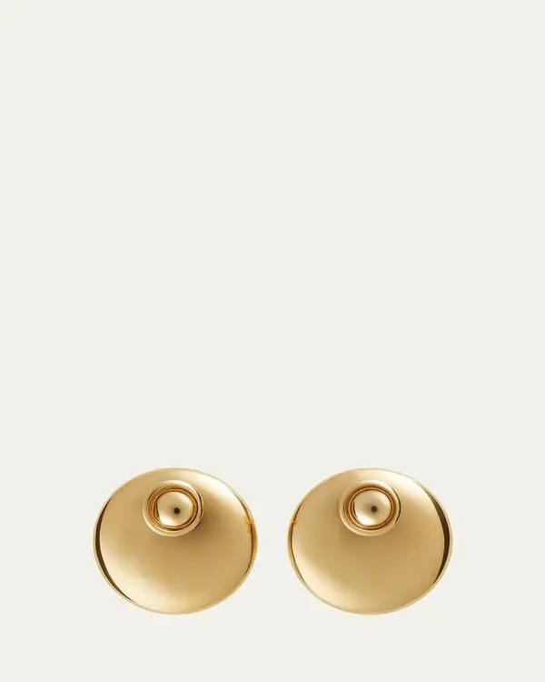 Bottega Veneta Concave Bird Earrings - Argrentsc
