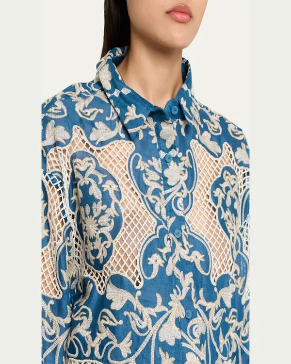 Agua Bendita Cecilia Button-front Shirt