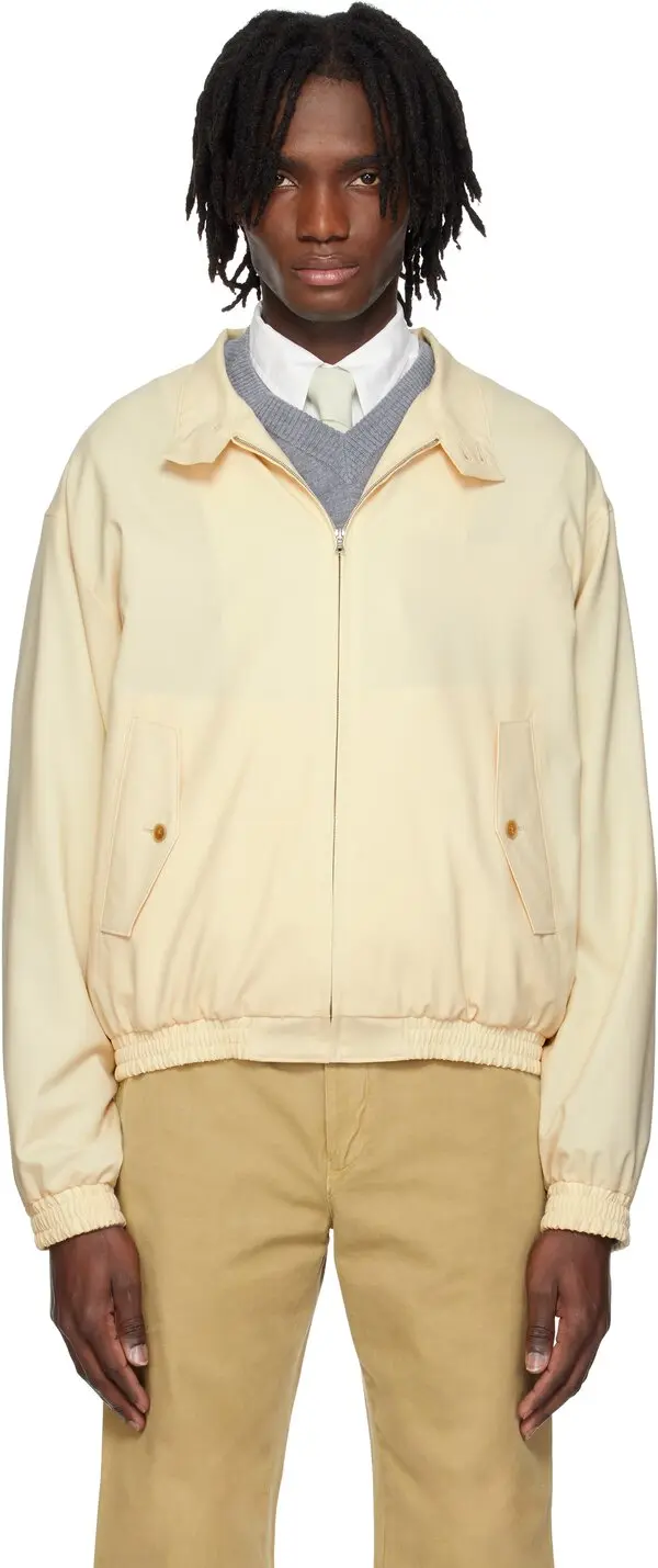 ジャケット・アウター auralee SUPER FINE TROPICAL WOOL BLOUSON 35062406~ivory_1742609772698_0