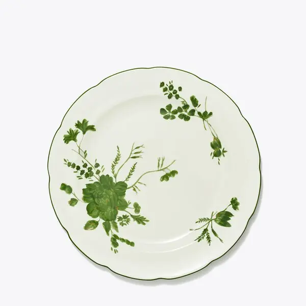 Tory Burch Happy Times Dinner Plate, Set Of 2 - New Ivory/green